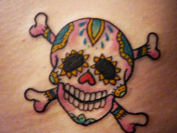 Sugar Skull Crossbones Tattoo Sugar Skull Crossbones Tattoo